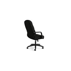 HON 2091SR11T 2090 Pillow-Soft Series Executive Leather High-Back Swivel/Tilt Chair, Black