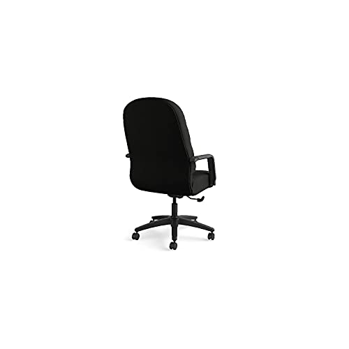 HON 2091SR11T 2090 Pillow-Soft Series Executive Leather High-Back Swivel/Tilt Chair, Black