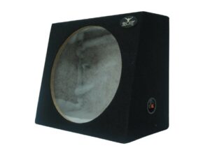 absolute usa sag15 heavy duty sealed back-angle single 15-inch subwoofer enclosure box