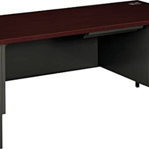 Metro Classic Computer Desk with Right Pedestal L-Workstation Computer Desk Finish: Mahogany, Orientation: Right