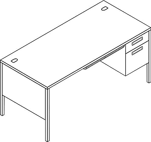 Metro Classic Computer Desk with Right Pedestal L-Workstation Computer Desk Finish: Mahogany, Orientation: Right