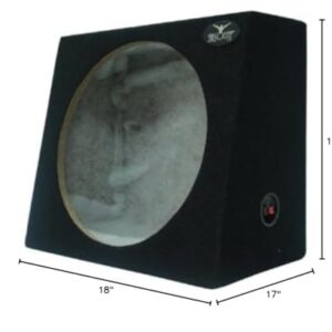 Absolute USA SAG15 Heavy Duty Sealed Back-Angle Single 15-Inch Subwoofer Enclosure Box