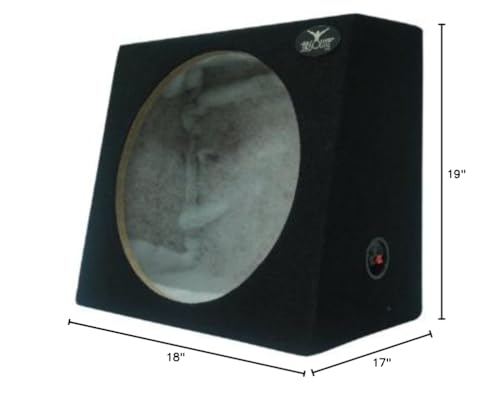 Absolute USA SAG15 Heavy Duty Sealed Back-Angle Single 15-Inch Subwoofer Enclosure Box