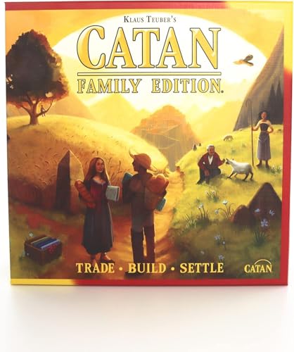 CATAN Family Edition Board Game - Embark on a Quest for Settlement! Strategy Game for Kids & Adults, Ages 10+, 3-4 Players, 60 Minute Playtime, Made by CATAN Studio