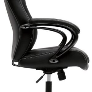 HON Managerial Office Chair- High-Back Computer Desk Chair with Loop Arms , Black (VL402)