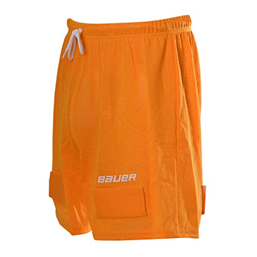 Bauer Core Mesh Jock Shorts, Orange, Men's, Large