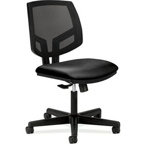 hon hon5711sb11t volt mesh back task chair | center-tilt | black softhread leather