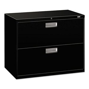 hon, h682lp, 600 series two-drawer lateral file, 36w x 18d x 28h, black