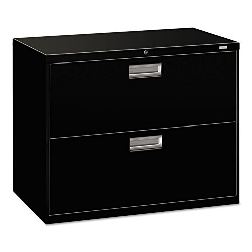 HON, H682LP, 600 Series Two-Drawer Lateral File, 36w x 18d x 28h, Black