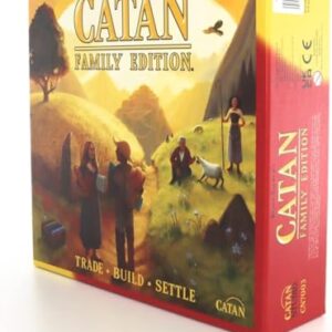 CATAN Family Edition Board Game - Embark on a Quest for Settlement! Strategy Game for Kids & Adults, Ages 10+, 3-4 Players, 60 Minute Playtime, Made by CATAN Studio