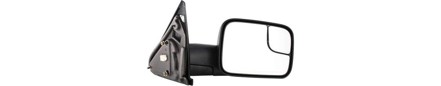 Kool Vue Driver & Passenger Side Power Heated Towing Mirrors for Dodge Ram 1500 2002-2008 Without Signal Light & Puddle Lamp Textured Standard Cab