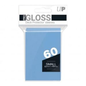 ultra pro sleeves 60 d10 card game (small, light blue)