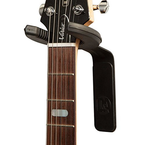 Grip: Professional Grade Guitar Wall Mount – Sturdy Metal Construction, Adjustable Hanger Hook for Electric Acoustic Bass Guitars - Easy Install Into Any Wall, Screws Included