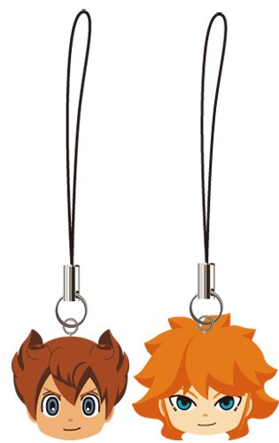 Pair with Chara Strap "sun Amemiya & Pegasus Shofu" Inazuma Eleven award GO2 Chrono Stone nep window