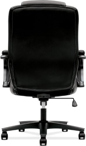 HON Managerial Office Chair- High-Back Computer Desk Chair with Loop Arms , Black (VL402)