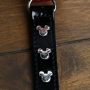 Disney Mickey and Minnie Embossed Wallet,Red and Black patent,One Size