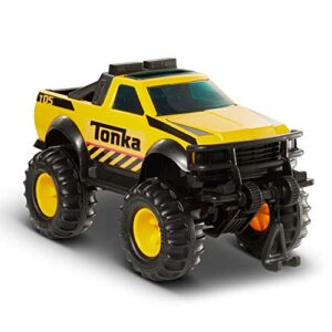 funrise tonka steel 4x4 pickup truck vehicle , yellow