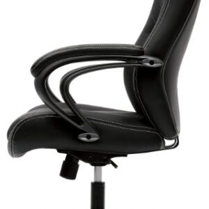 HON Managerial Office Chair- High-Back Computer Desk Chair with Loop Arms , Black (VL402)