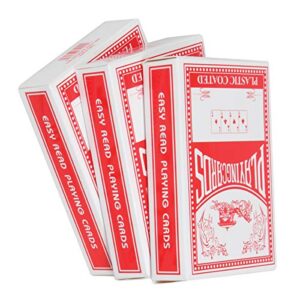 DBROTH Easy Read Playing Cards with Large Font (3 Pack) - Ideal for Seniors, Low Vision, and Kids