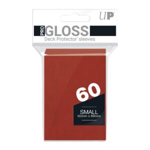 ultra pro sleeves small 60 d10 card game (red)