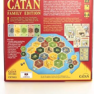 CATAN Family Edition Board Game - Embark on a Quest for Settlement! Strategy Game for Kids & Adults, Ages 10+, 3-4 Players, 60 Minute Playtime, Made by CATAN Studio