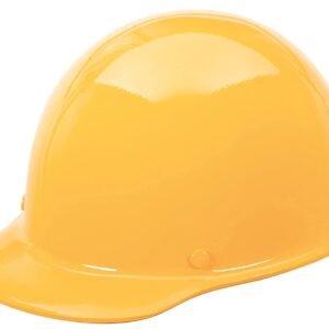 MSA 482002 Skullgard Cap Style Safety Hard Hat with Fas-Trac III Ratchet Suspension, Welders Lugs Attached | Non-slotted Hat, Phenolic Resin, Radiant Heat Loads up to 350F - Standard Size in Tan