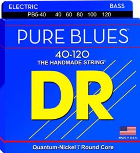 dr strings pure blues bass guitar strings (pb5-40)