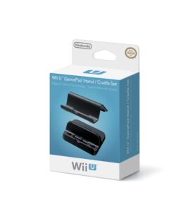 wii u gamepad stand/cradle set - black