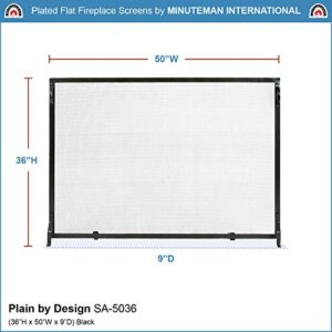 Minuteman International SA-5036 Plain by Design Flat Screen, 50 x 36 in, Black