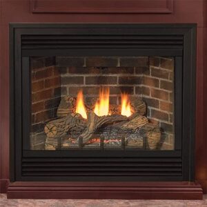 deluxe 36" direct-vent ng millivolt fireplace