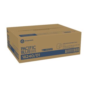 Georgia-Pacific Pacific Blue Select 2-Ply Embossed Toilet Paper (previously Branded Preference),18240/01,550 Sheets Per Roll,40 Rolls Per Case