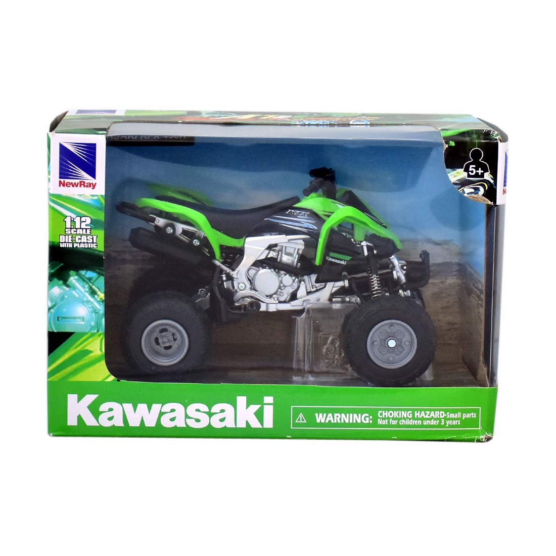 New Ray Toys 1:12 Scale ATV - KFX450R - 57503, Assorted color.