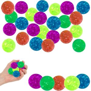 rhode island novelty 27mm 1 inch glitter bouncy balls, 144 balls