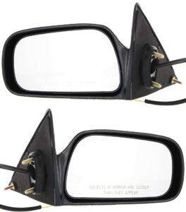 kool vue driver & passenger side power non-heated mirrors for toyota camry 1997-2001 paintable japan built vehicle (vin starts with j)