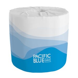 georgia-pacific pacific blue select 2-ply embossed toilet paper (previously branded preference),18240/01,550 sheets per roll,40 rolls per case