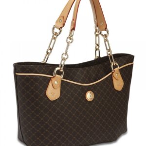 Signature Brown Trendy Traveler's Tote by Rioni Designer Handbags & Luggage