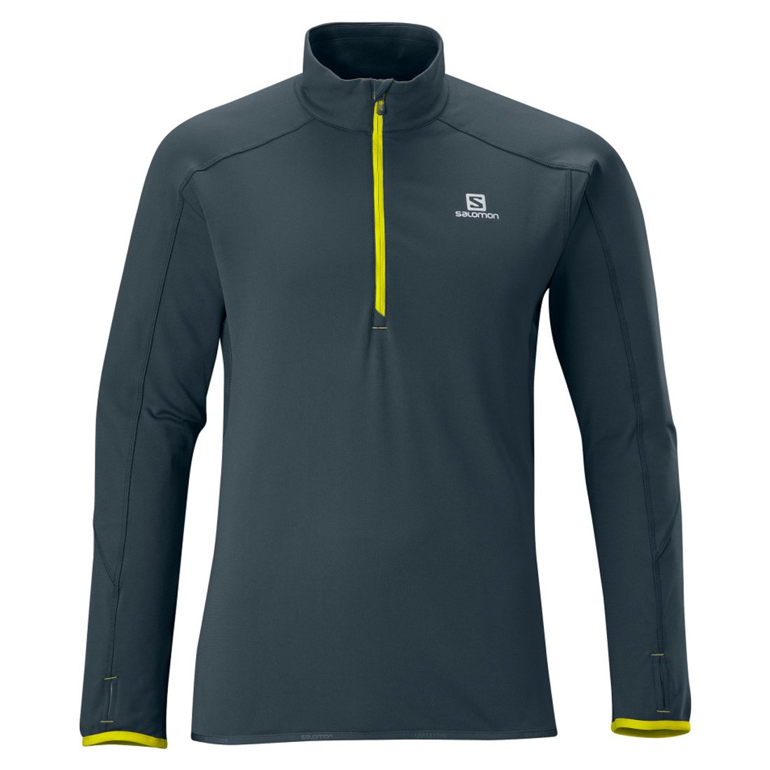 Salomon Men's Joly Half Zip Midlayer Top, Dark Cloud, X-Large