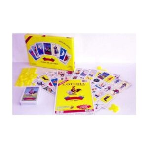 loteria authentic mexican game, bingo game with colorful illustrated cards, don clemente brand (10 tablas con caja (10 boards with box))