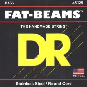 dr strings fat-beam bass guitar strings (fb5-45), silver