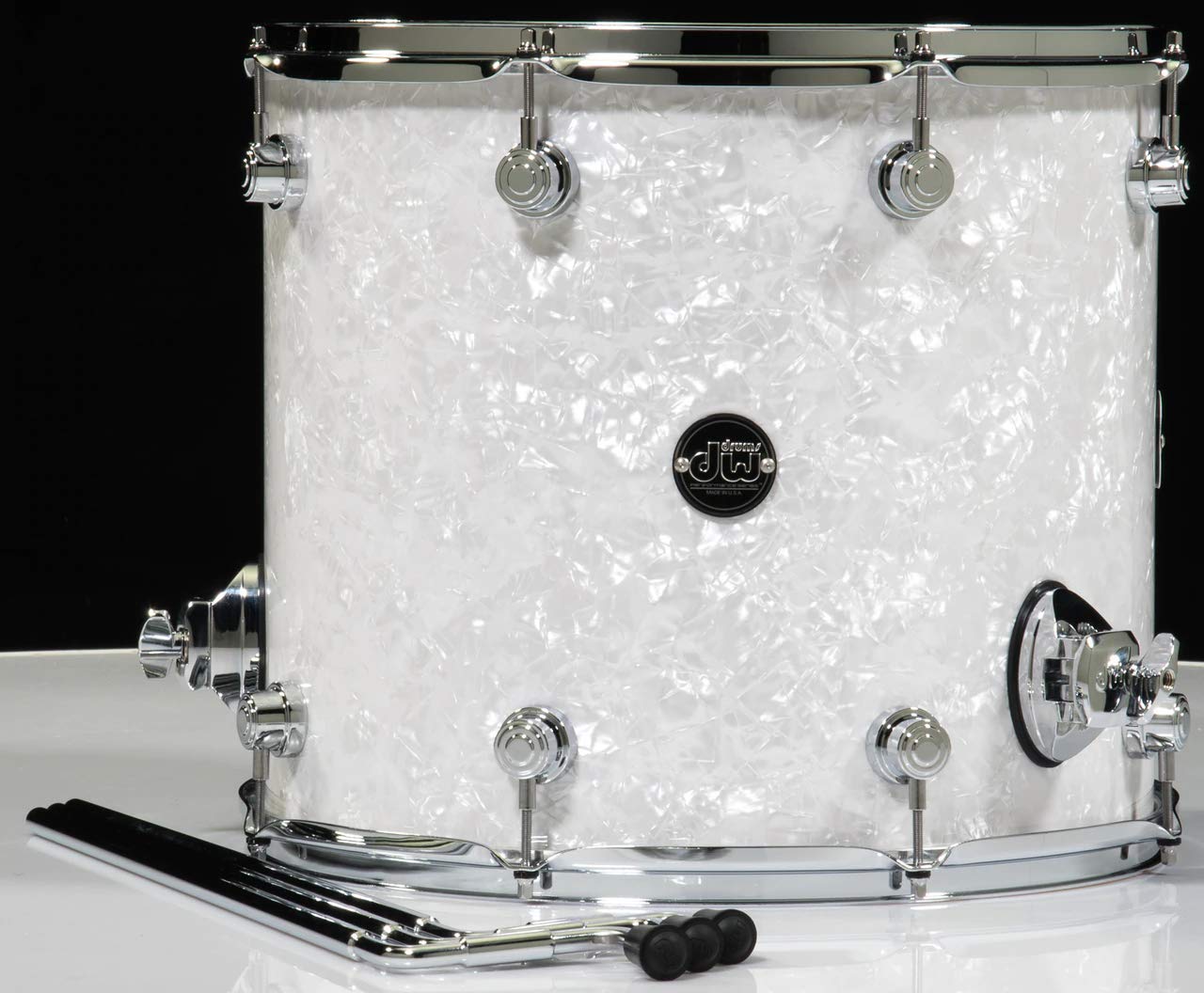 DW Performance Series Floor Tom - 14 x 16 inch - White Marine FinishPly