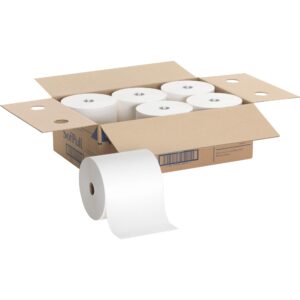 SofPull High-Capacity Recycled Paper Towel Roll by GP PRO (Georgia-Pacific), White, 26470, 1000 Linear Feet Per Roll, 6 Rolls Per Case, Green