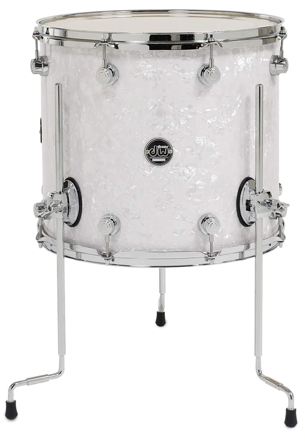 DW Performance Series Floor Tom - 14 x 16 inch - White Marine FinishPly