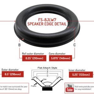 Speaker Repair Kit Compatible with JL Audio 8W7, FSK-8JL-W7 (Pair)