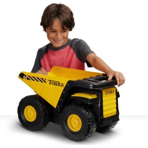 tonka toughest mighty dump truck, yellow, (l x w x h) 12.00 x 19.00 x 10.75 inches