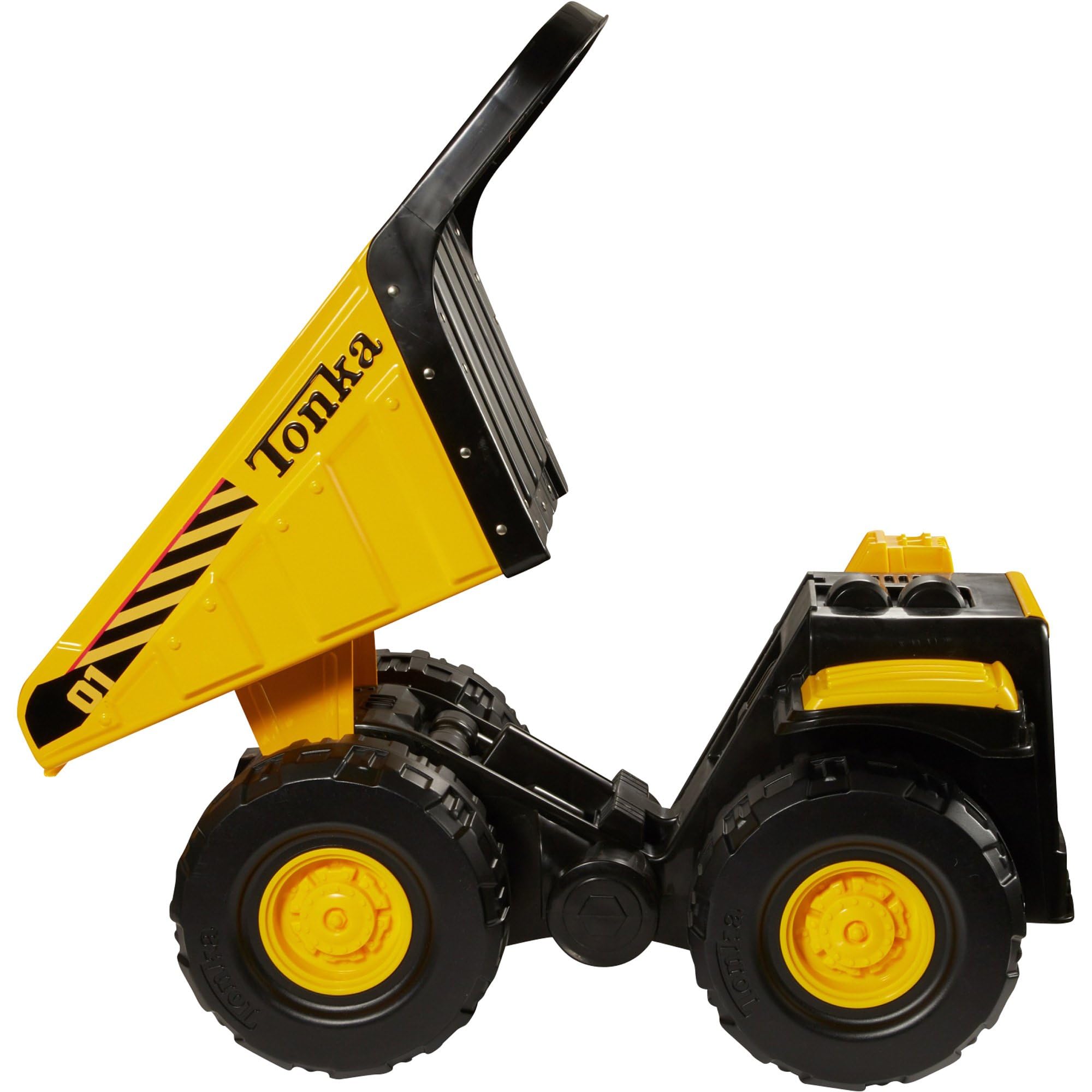 Tonka Toughest Mighty Dump Truck, Yellow, (L x W x H) 12.00 x 19.00 x 10.75 Inches