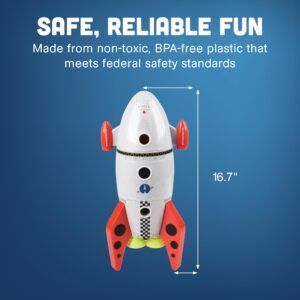 CP Toys Space Mission Rocket Ship Toy, Includes Astronaut Figurines, Aliens and Vehicle, Space Gifts, STEM Toddler Toys for Kids 3 Years and Older, 16.7"