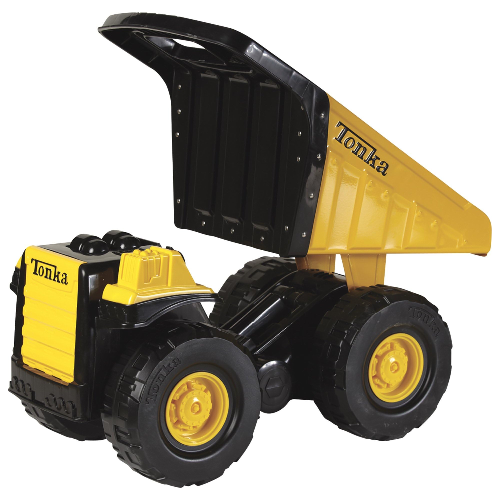 Tonka Toughest Mighty Dump Truck, Yellow, (L x W x H) 12.00 x 19.00 x 10.75 Inches