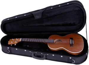 gearlux tenor ukulele polyfoam case - black