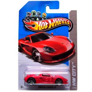 hot wheels 2013, porsche carrera gt (red), hw city, #4/250. 1:64 scale. by mattel