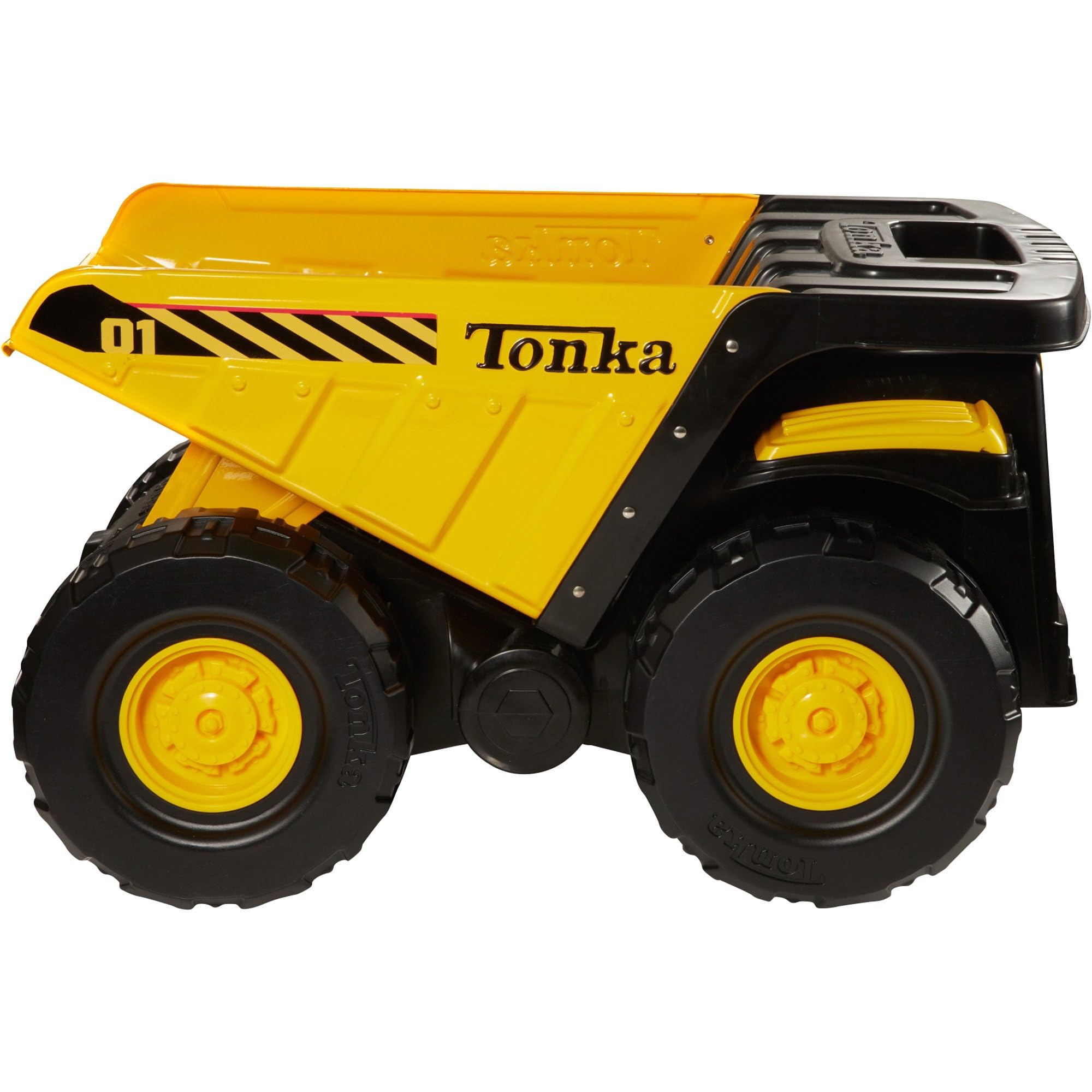 Tonka Toughest Mighty Dump Truck, Yellow, (L x W x H) 12.00 x 19.00 x 10.75 Inches